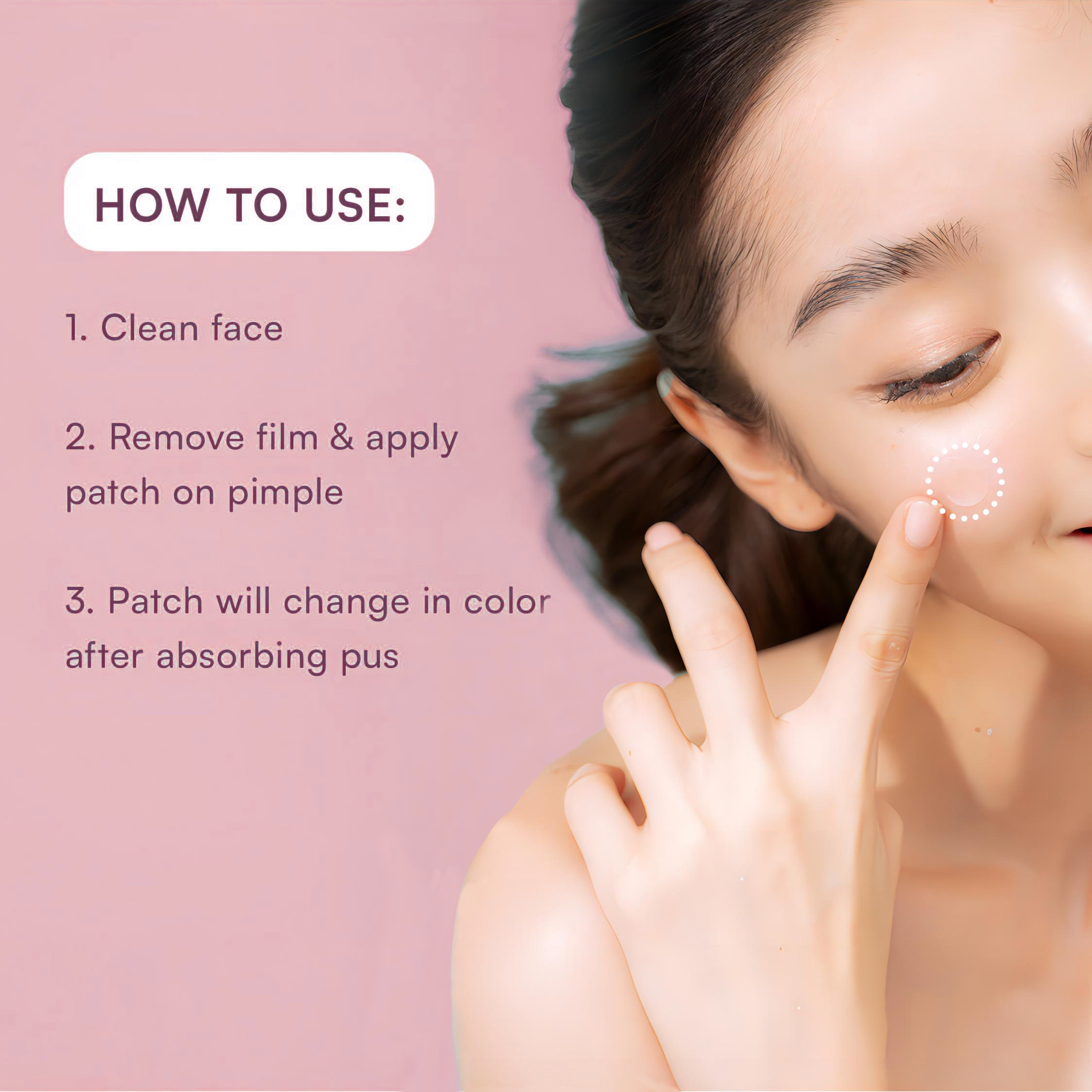 pinkflash 24 hours Waterproof Invisible Ultra Thin Hydrocolloid Acne ...