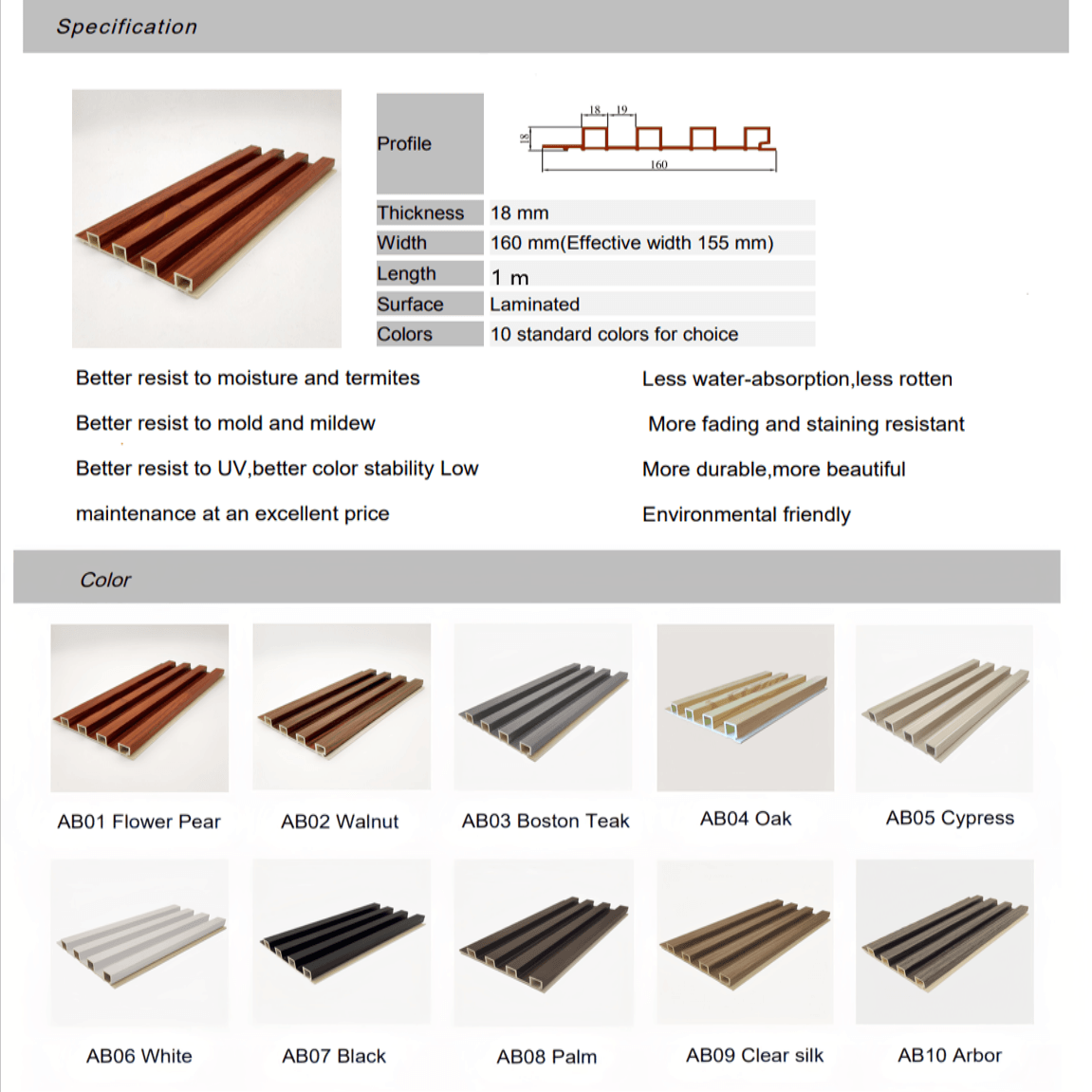 WPC Wood Wallpaper Sticker Waterproof Grille Design Ecological Board TV ...