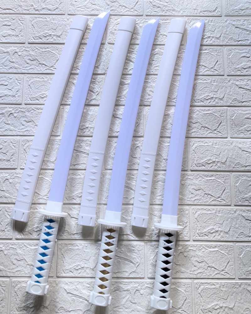 New children's white samurai sword with sound and light toy | Shopee ...