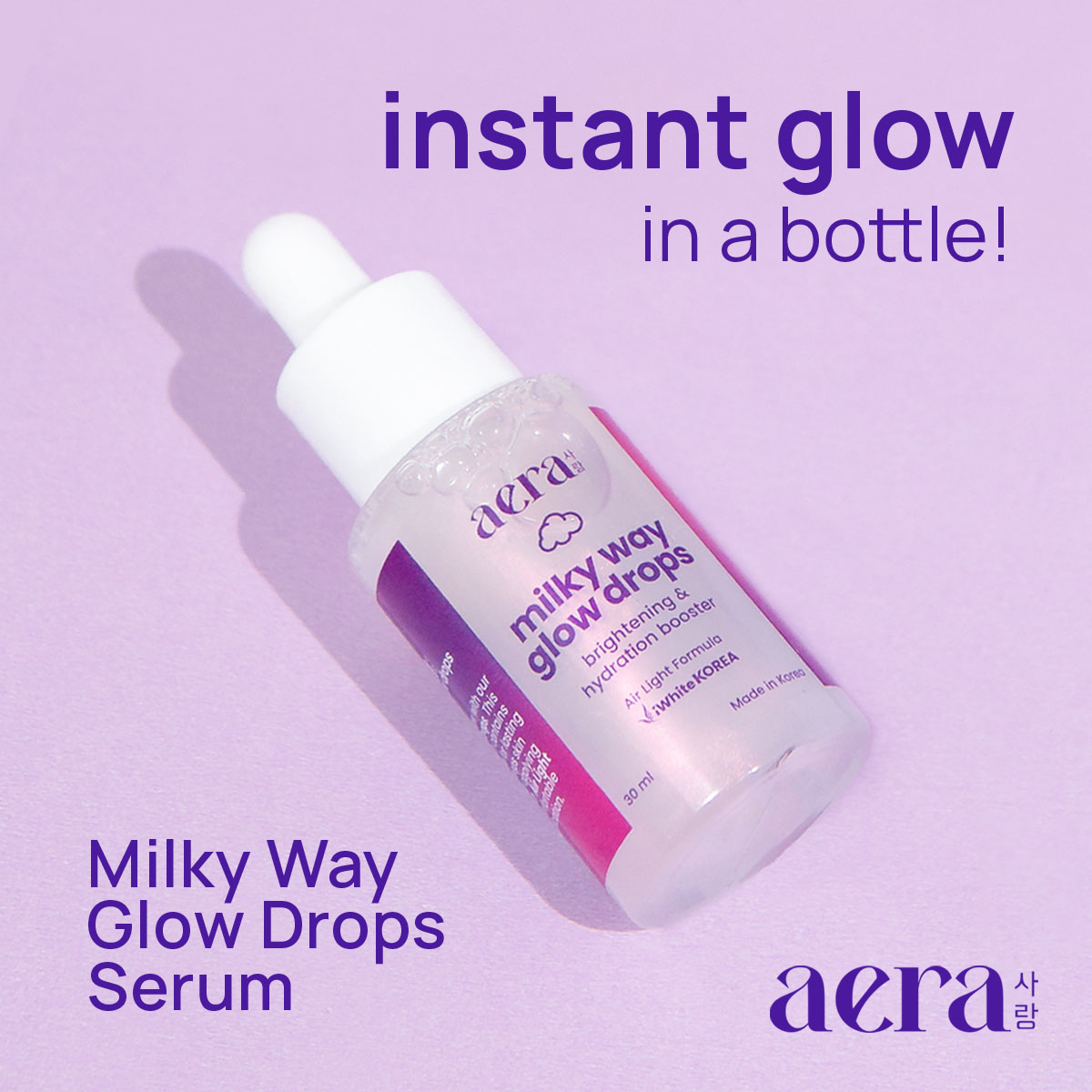 Aera by iWhite Korea Milky Way Glow Drops Sachet 6ml x 2pcs | Shopee ...