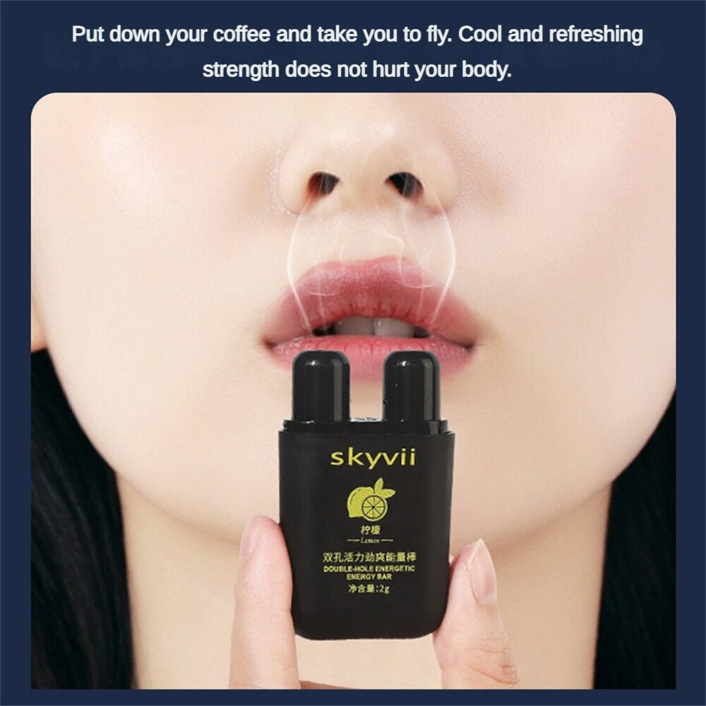 skyvii double hole Energy bar inhailer for nose Nasal Inhaler Double ...