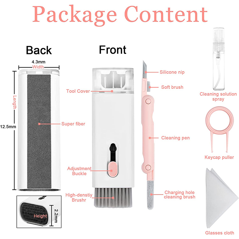 7in1 Computer Keyboard Cleaner Brush Kit Earphone Cleaning Pen For ...