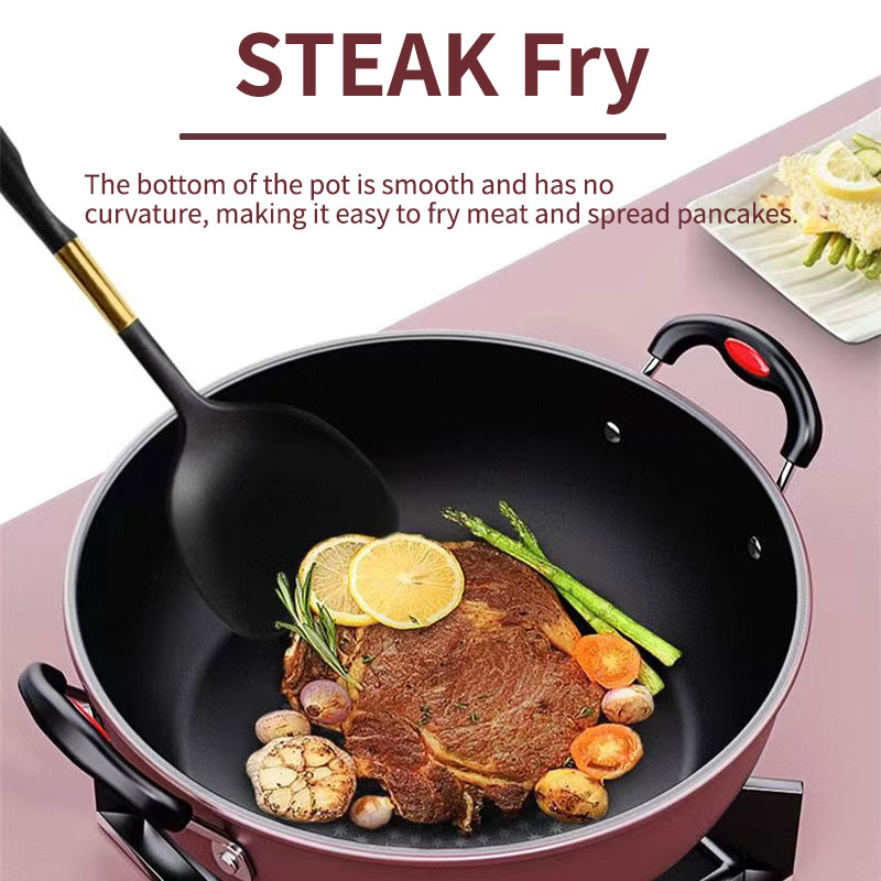 26/28/30 CM Non Stick Soup Pot Thickened Composite Bottom Diamond ...