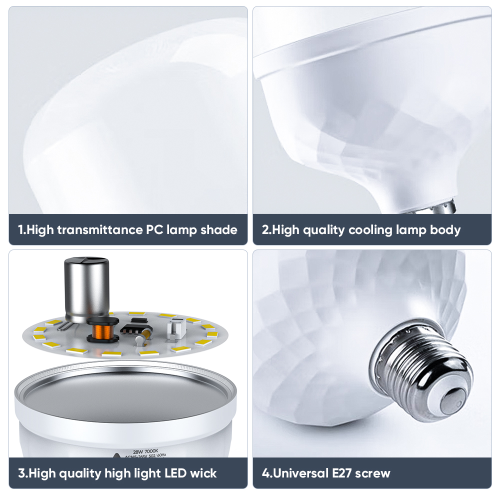 Mitsushi E27 LED Bulb Bumbilya White Daylight LED Bulbs Lights Lamp 5W ...