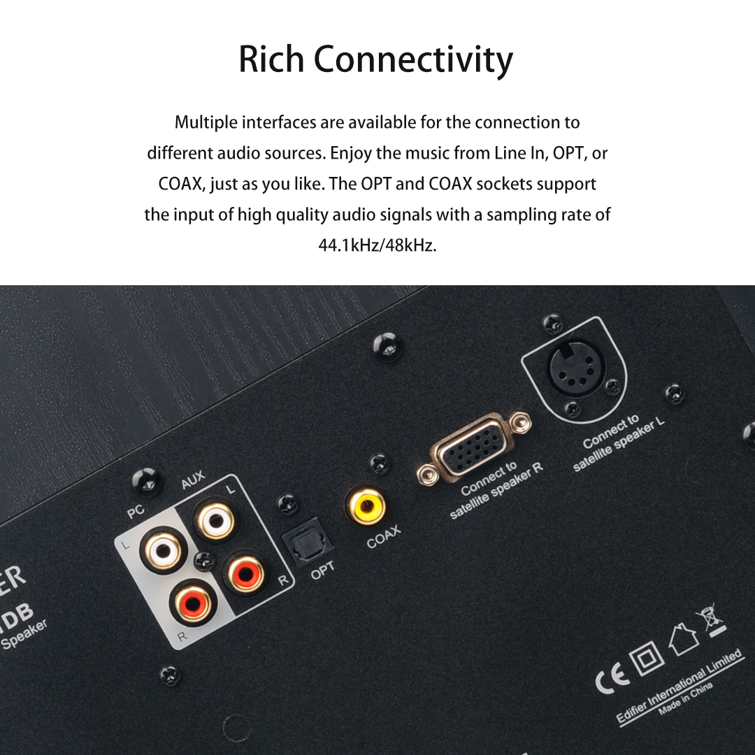 Edifier S351DB Bluetooth Bookshelf Speakers with Subwoofer | Shopee ...