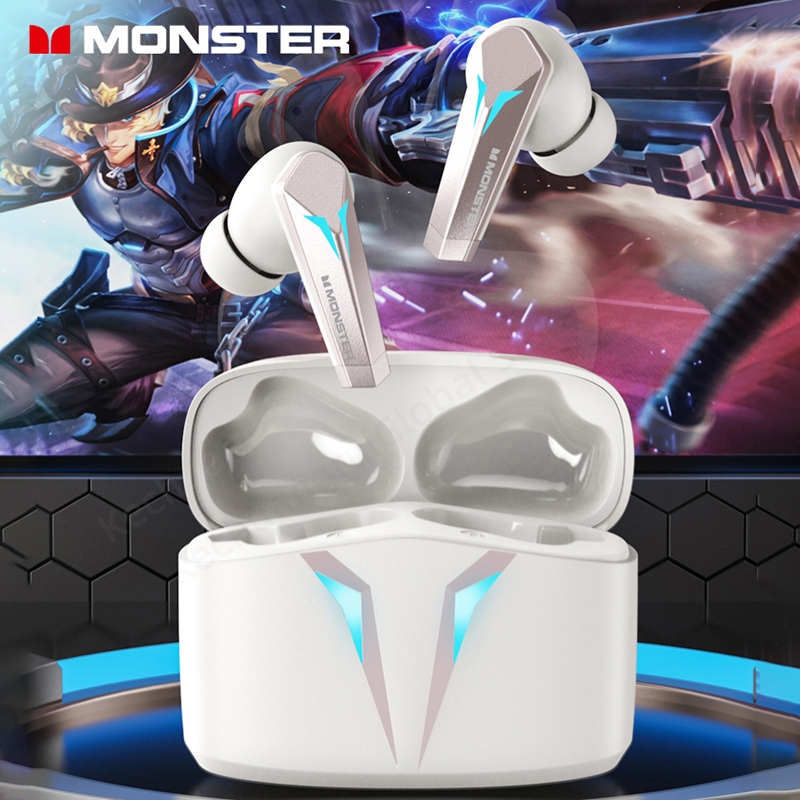 Monster XKT06 TWS Gaming Earbuds 400mAh V5.3 Wireless Bluetooth ...