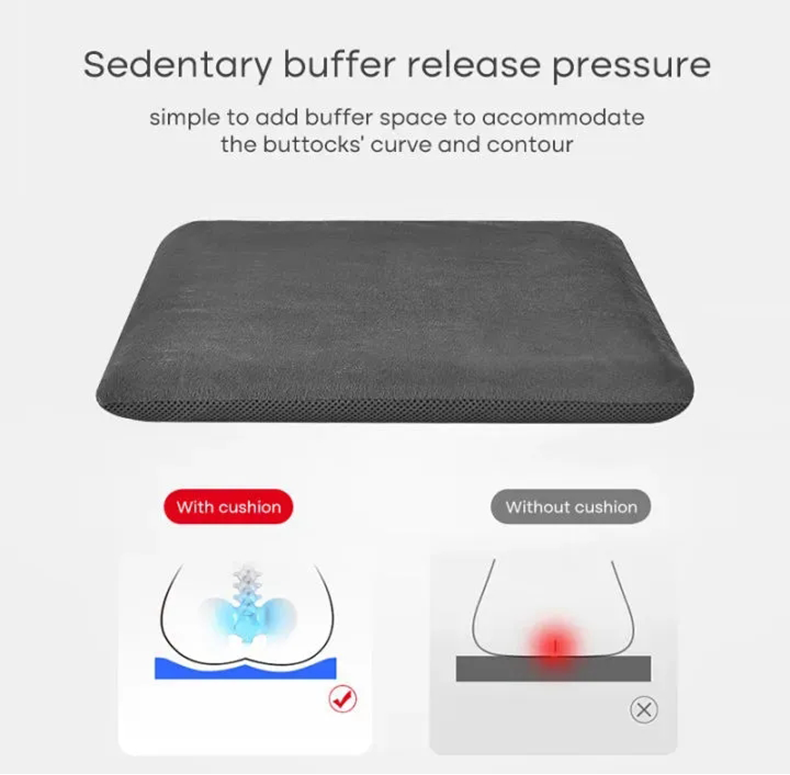 Dofia Soft Natural Latex Orthopedic Pillow Seat Cushion Sitting Pad ...