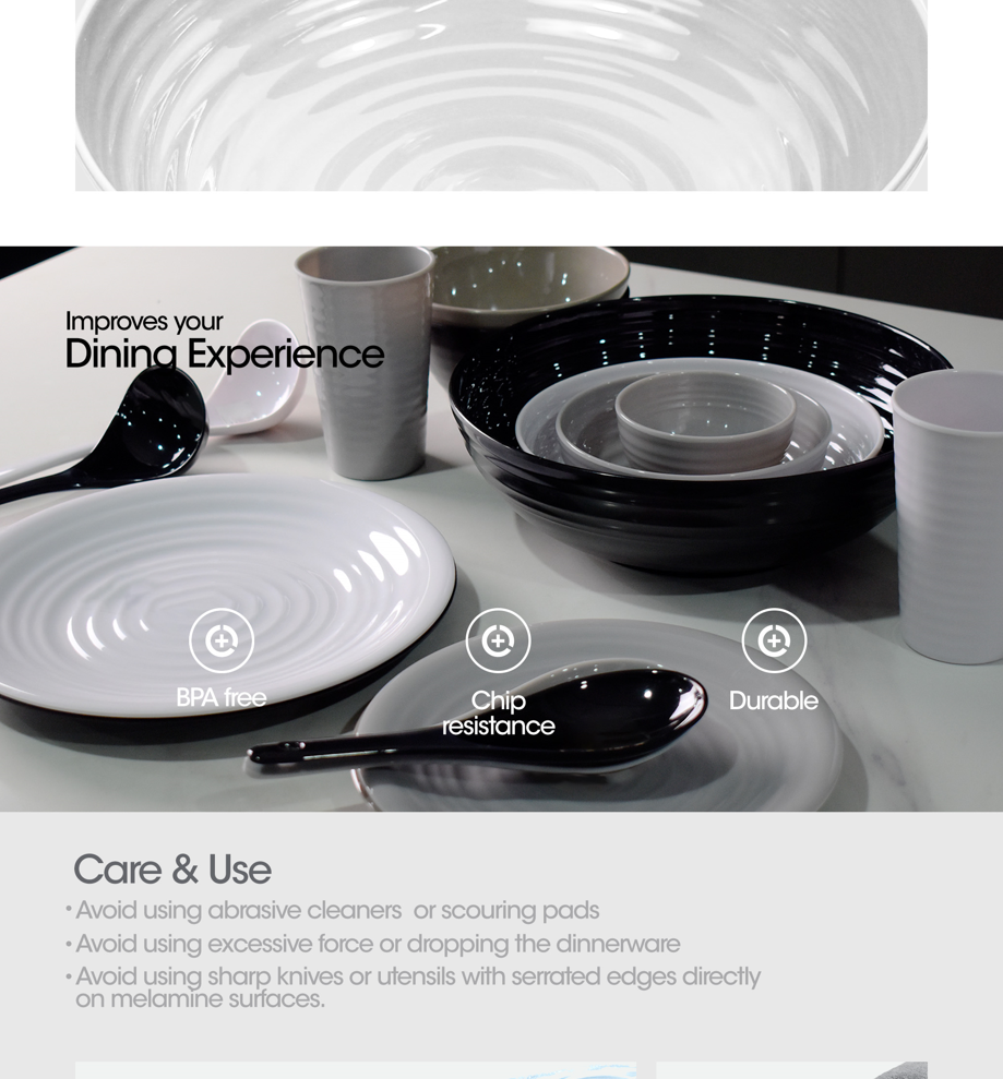 SLIQUE Premium Melamine Dinner Plate, Dining Plate, Round Plate 10.5 ...