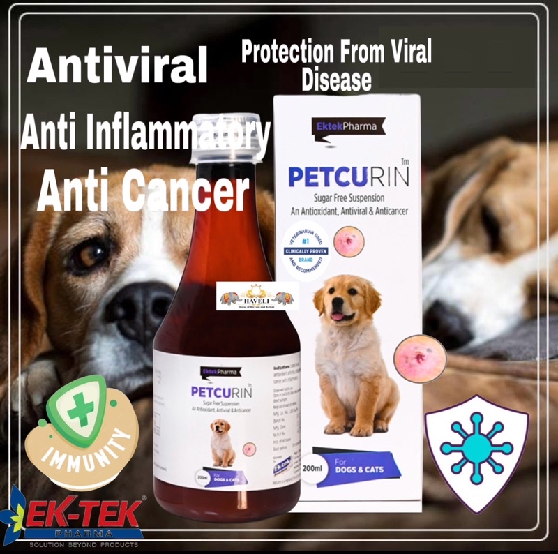 EkTek Pharma PetCurin Antioxidant Antiviral Anticancer For Dogs And ...
