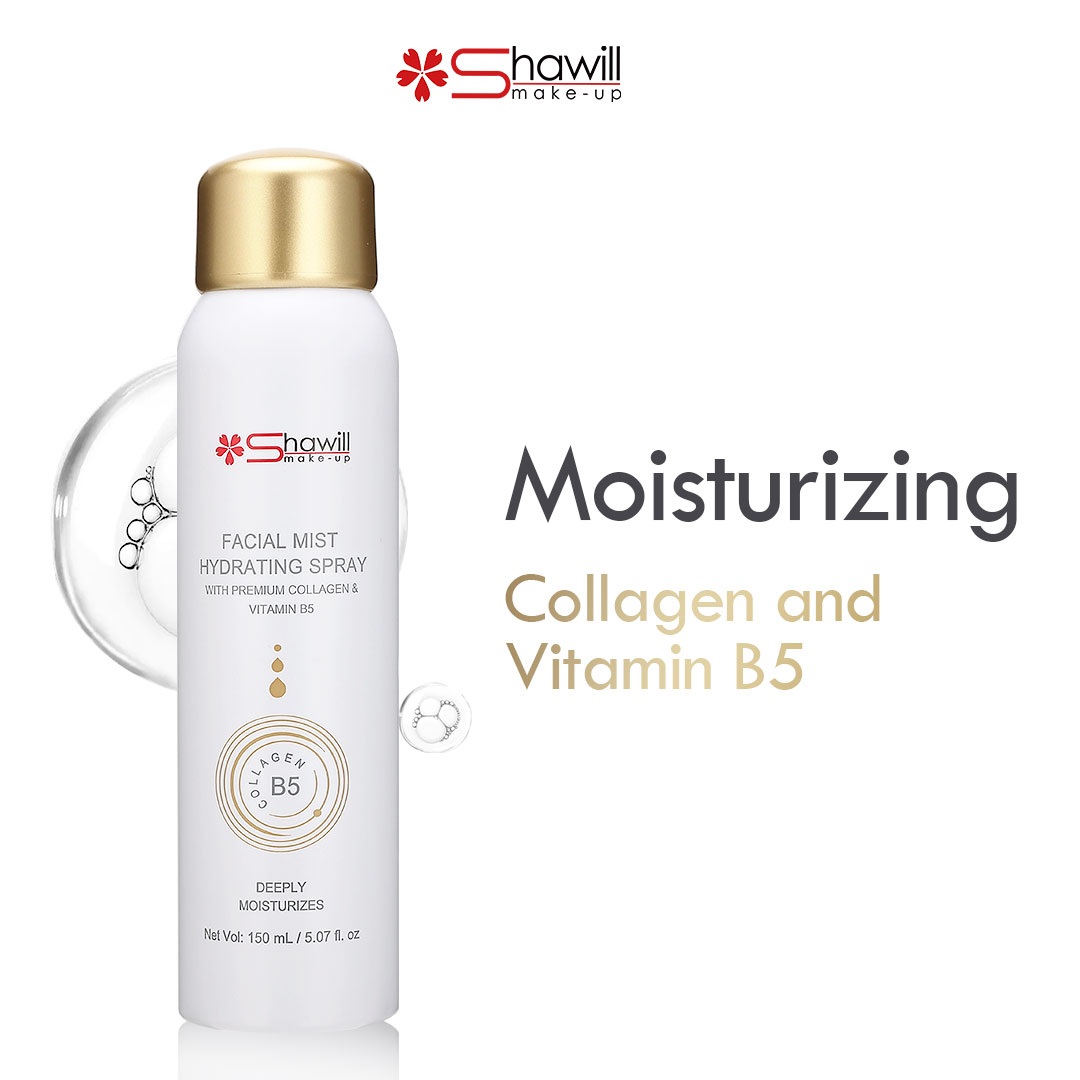 Shawill Facial Mist Hydrating Spray with Vitamin B5 Makeup Setting ...