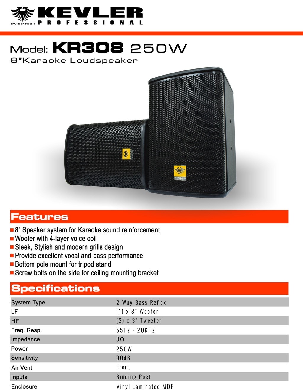 KEVLER DJX-1500 15" 800W 3-Way Full Range Rechargeable Active Trolley Speaker w/ Dual Wireless ...