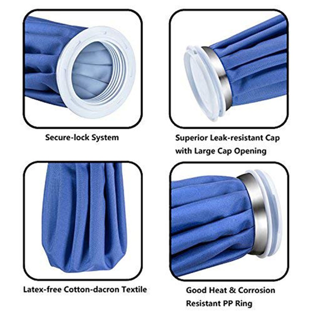 Ice Cooling Bag Portable Reusable Ice Pack Pure Blue Cloth Ice Pack Ice ...