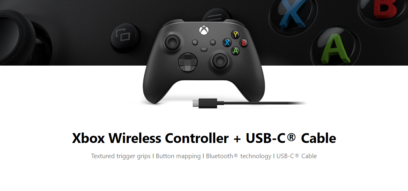 Xbox Plug N Play USB-C Bluetooth Wireless Controller (1V8-00017 ...