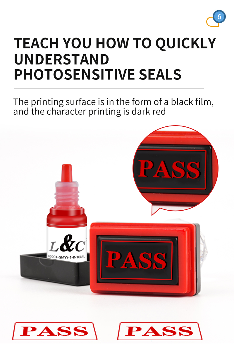 L&C 10m Oil Based Photosensitive Stamp Ink For Company Stamps & Self ...