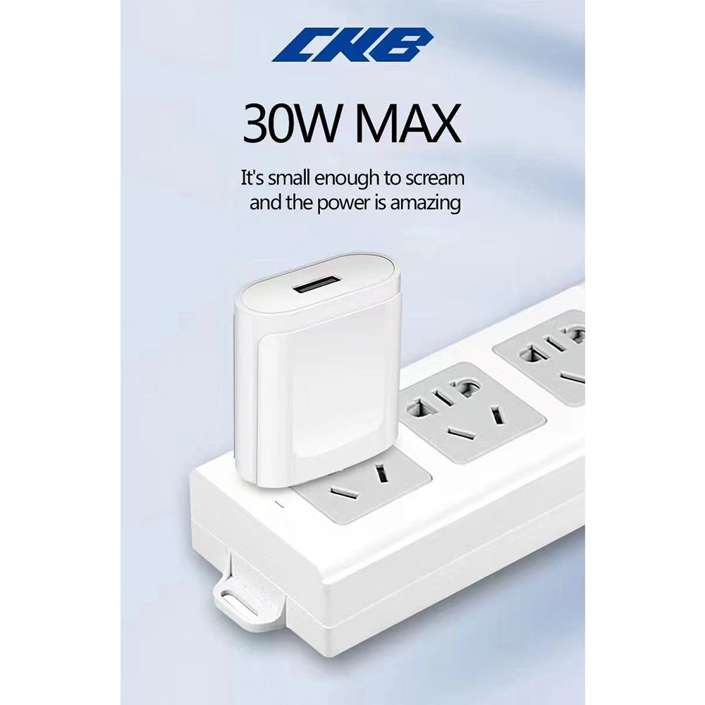 CKB CK-030 30W Fast Charger | Fully Compatible | Type-C | 2-in-1 iOS/Android | Shopee Philippines