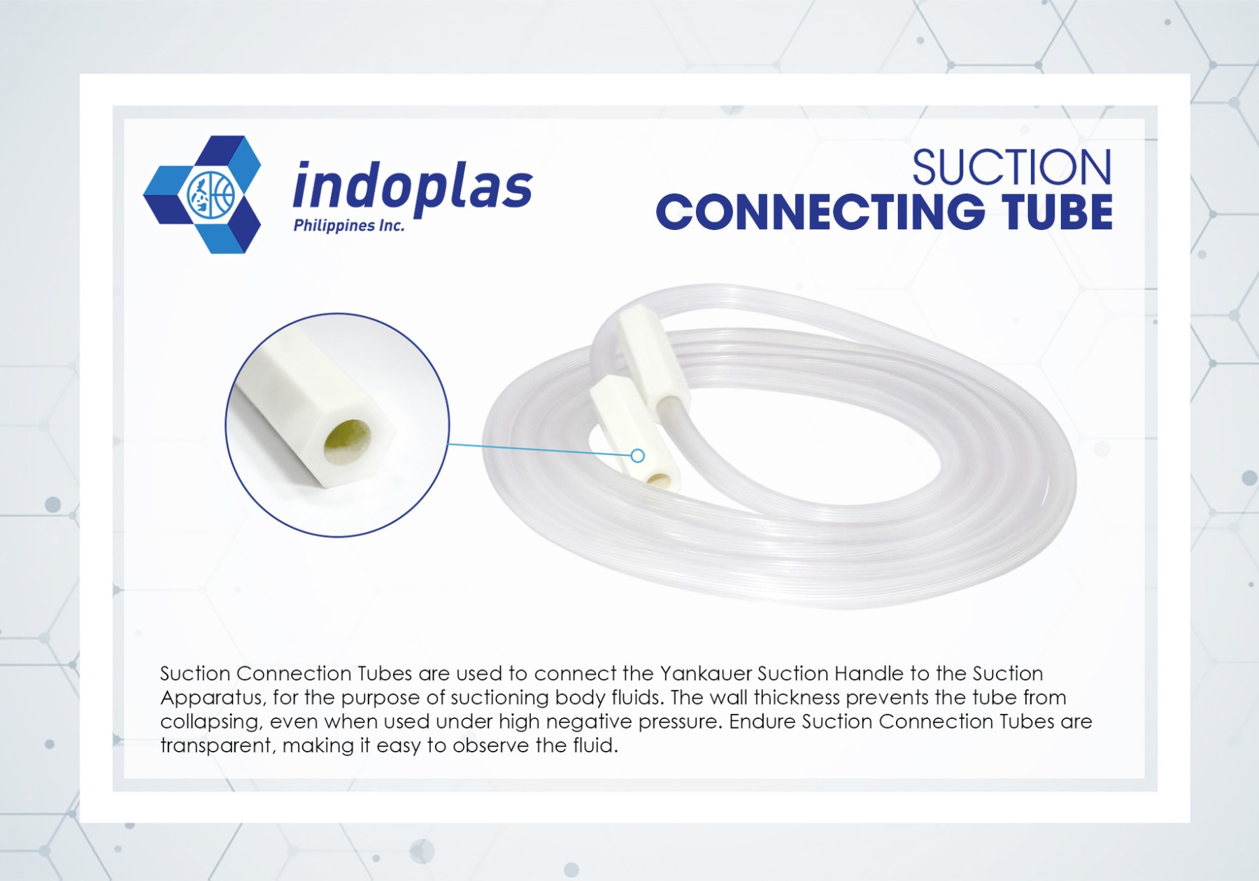 Indoplas Suction Connecting Tube 1.5 Meters (1 Piece) | Shopee Philippines