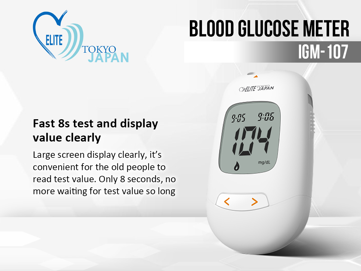 Elite Tokyo Japan Blood Glucose Meter Glucometer Monitoring System ...