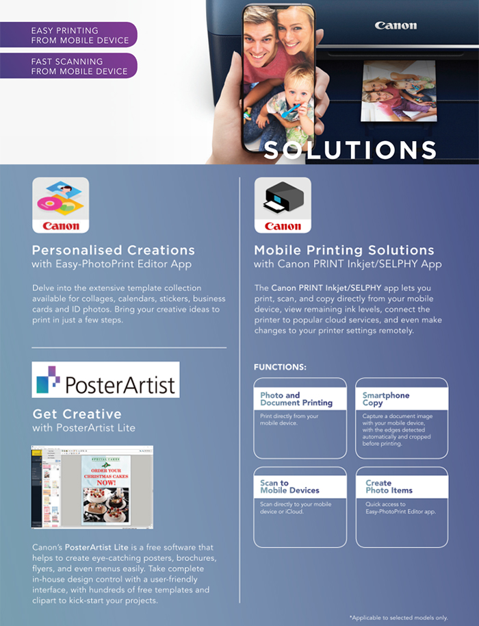 Canon PIXMA G2730 Refillable Ink Tank 3-in-1 Printer | Free 1 Set of GI ...