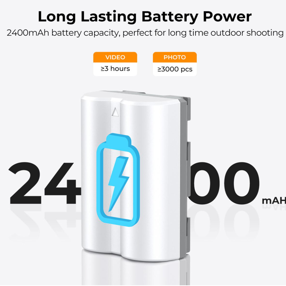 K&F Concept NP-W235 Battery (2-Pack) 7.2V 2200mAh Batteries with USB ...