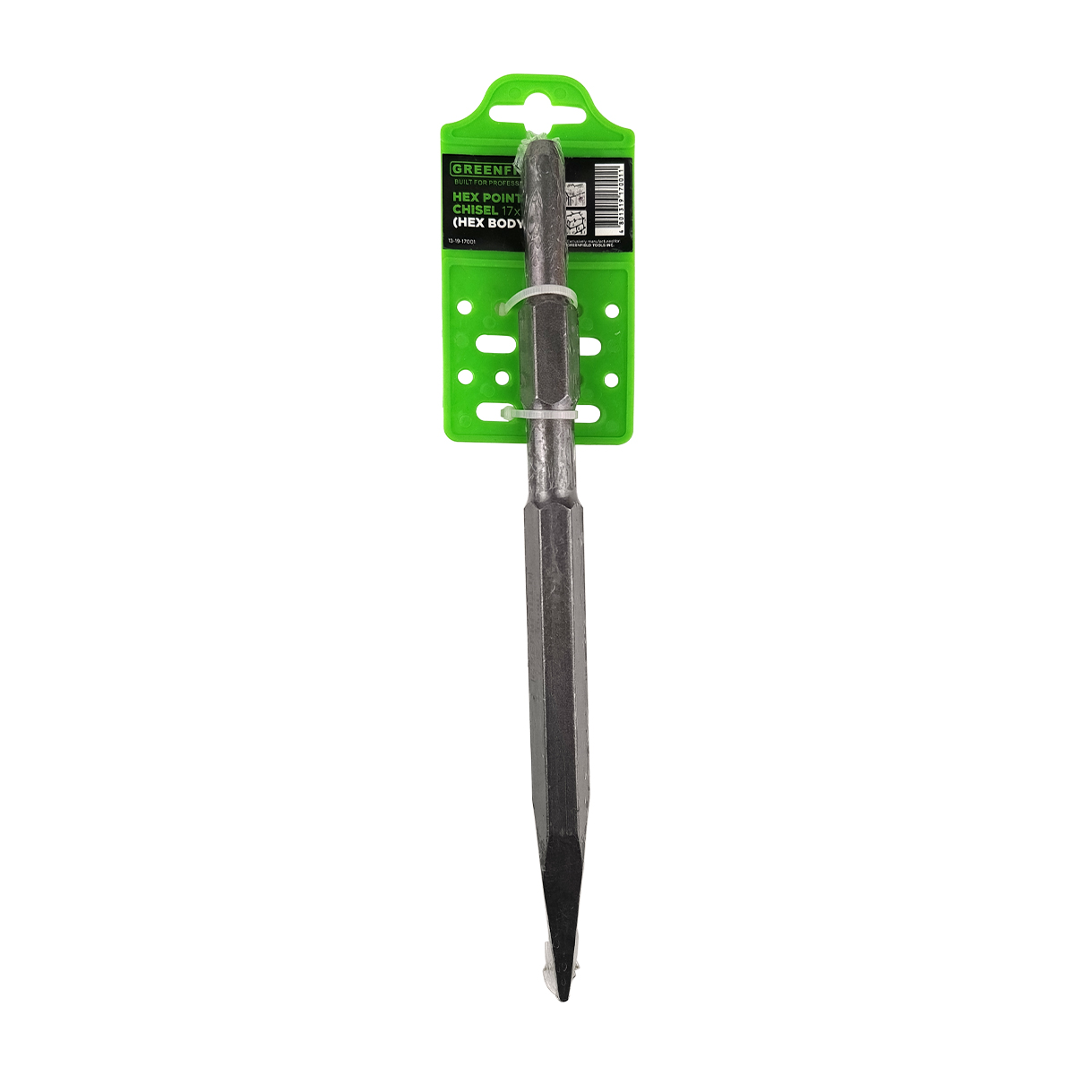 Greenfield Hex Pointed Chisel 17mm X 280mm (Hex Body) - Tools ...