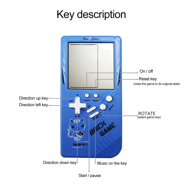 Wonderful Toys Big Screen Lcd Classic Handheld Game Machine Brick Game ...