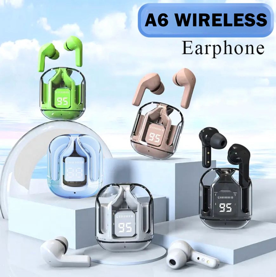 A6 H4 Tws Wireless Bluetooth Earbuds Noise Cancellation Touch Control ...