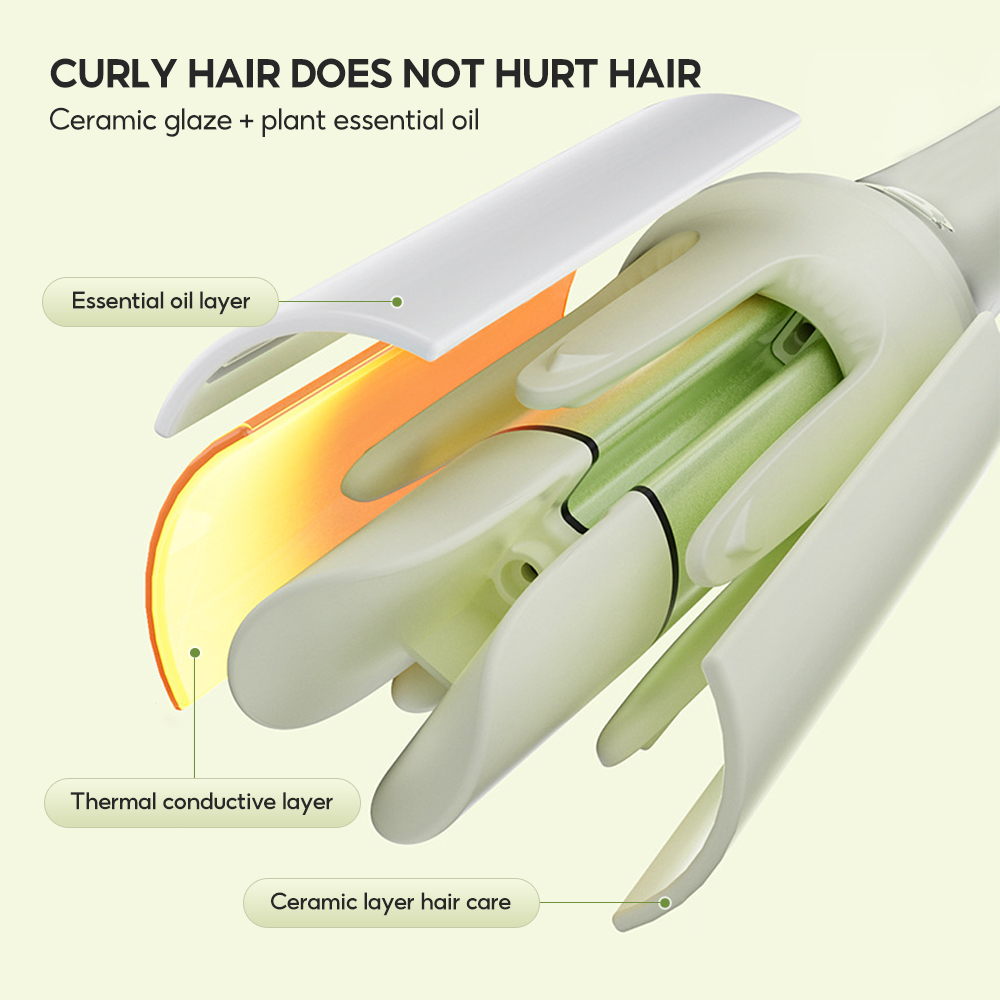 EYSIN HC10 Pro Automatic Curler Iron Ceramic essential oil 3000W Negative Ion Fast Heating ...