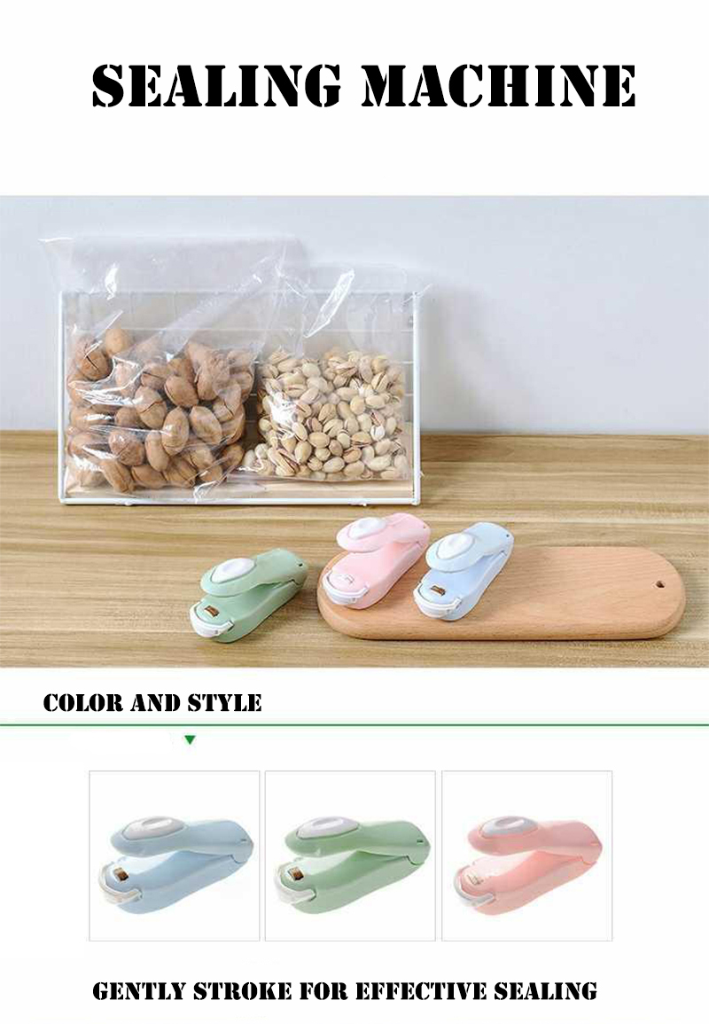 Portable Mini Kitchen Sealing Machine Snack Plastic Bag Heat Sealing ...