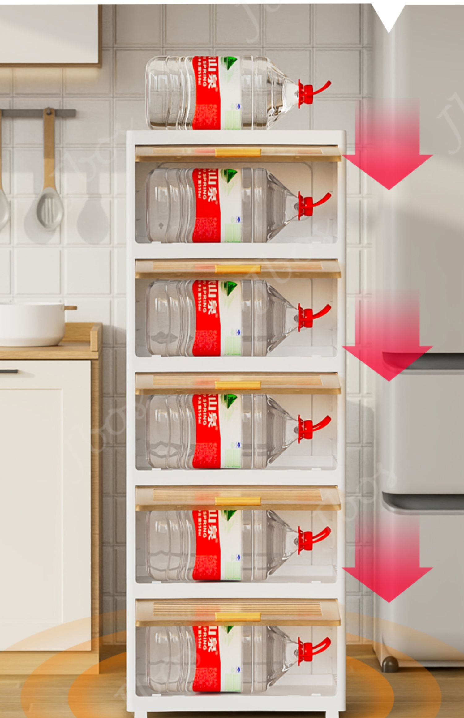 Jbos locker chest Plastic Durabox kitchen bathroom storage Movable with ...