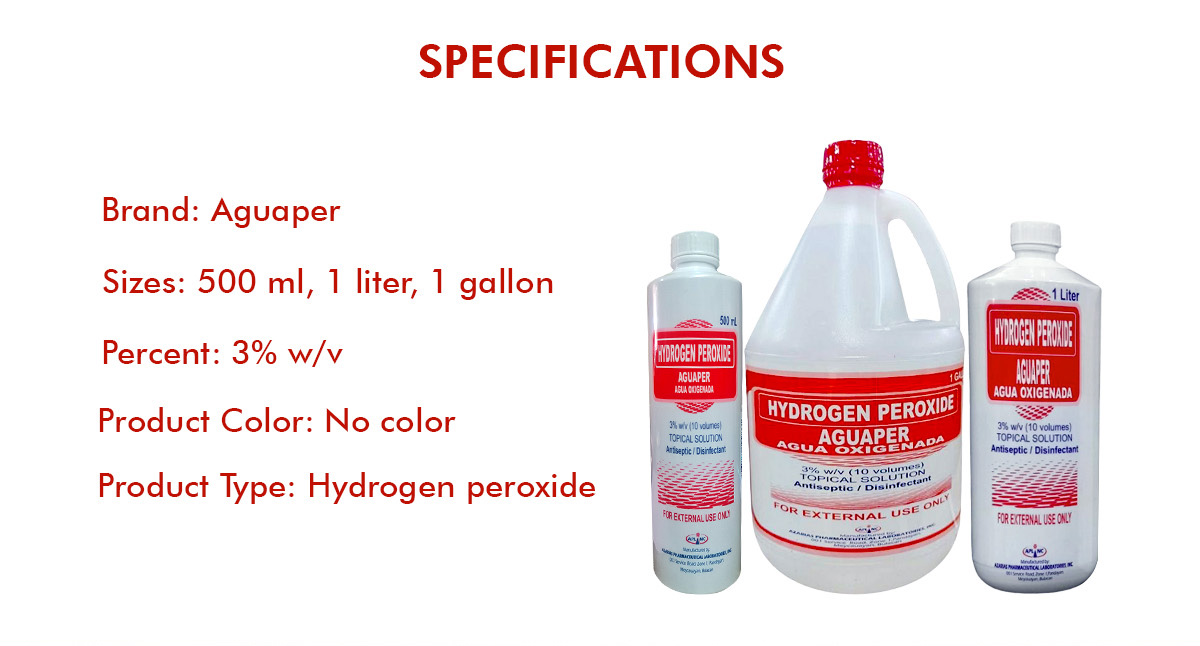 Aguaper Hydrogen Peroxide 3% w/v | Antiseptic & Cleaning Solution ...