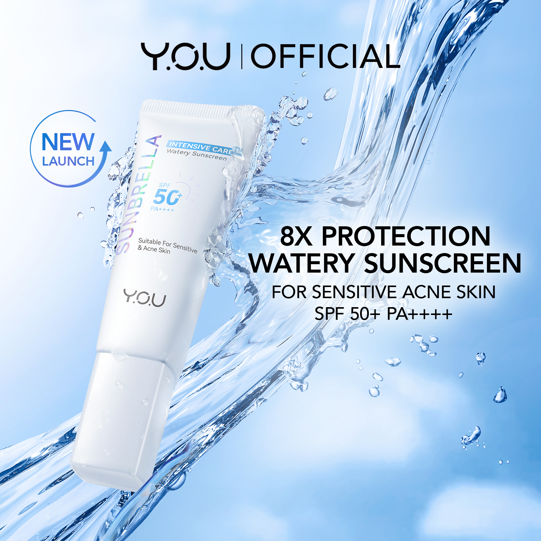 Y.O.U Sunbrella Intensive Care Aqua Sunscreen Duo Set | SPF50+ PA ...