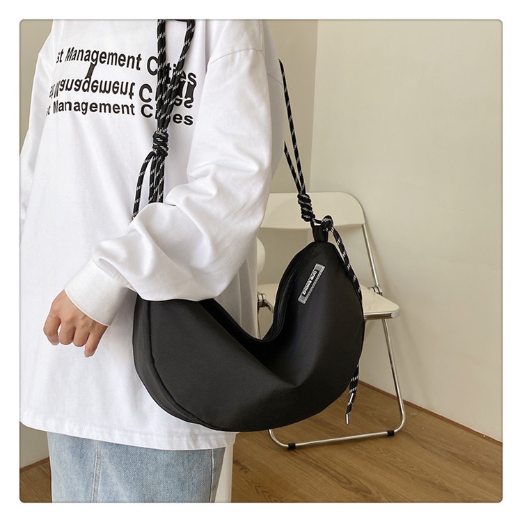 Mumu 5044 Japanese Drawstring Casual Nylon Women Sling Bag Shoulder ...