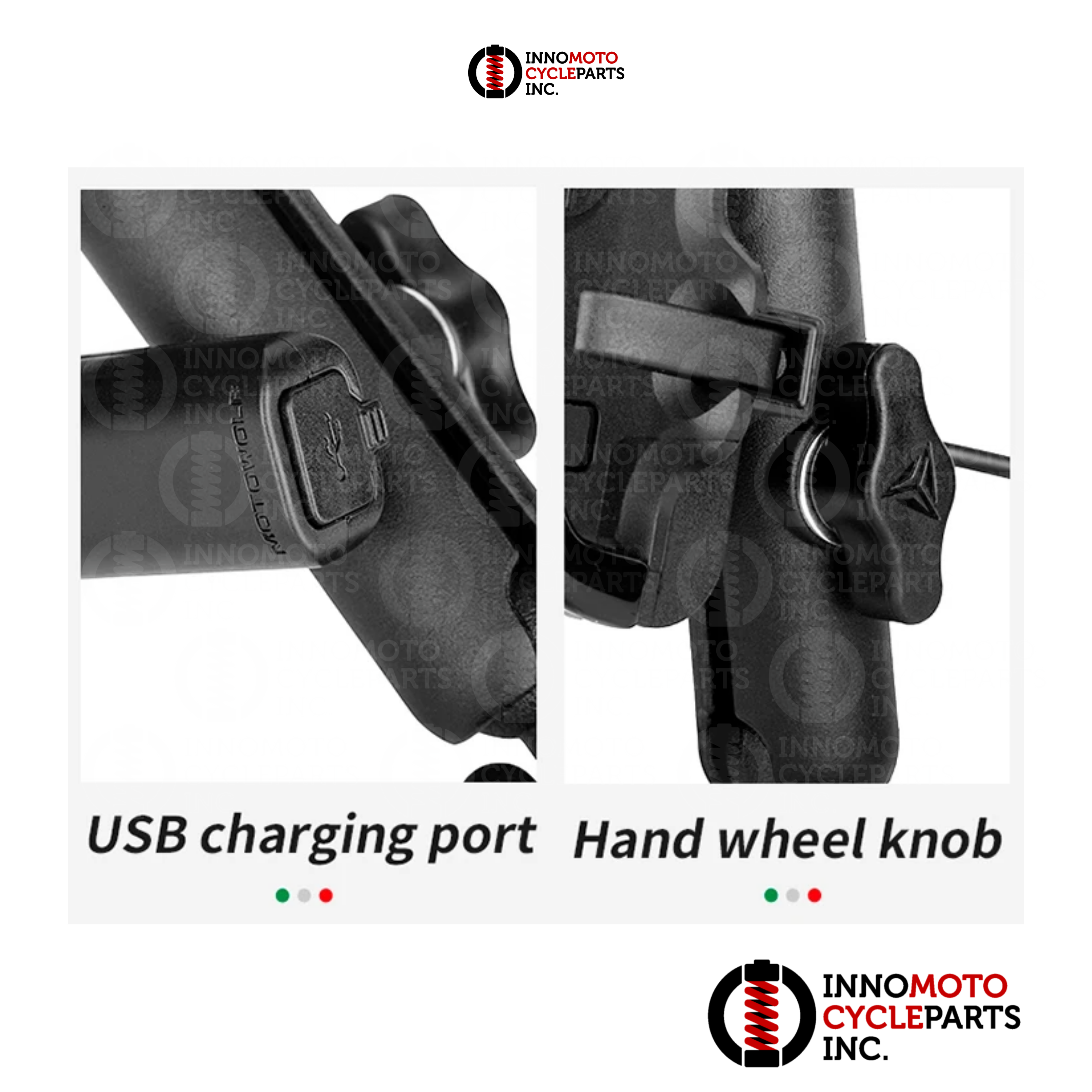 Motowolf New V5 Cell Phone Holder MDL2830 Handle/Mirror Mount ...