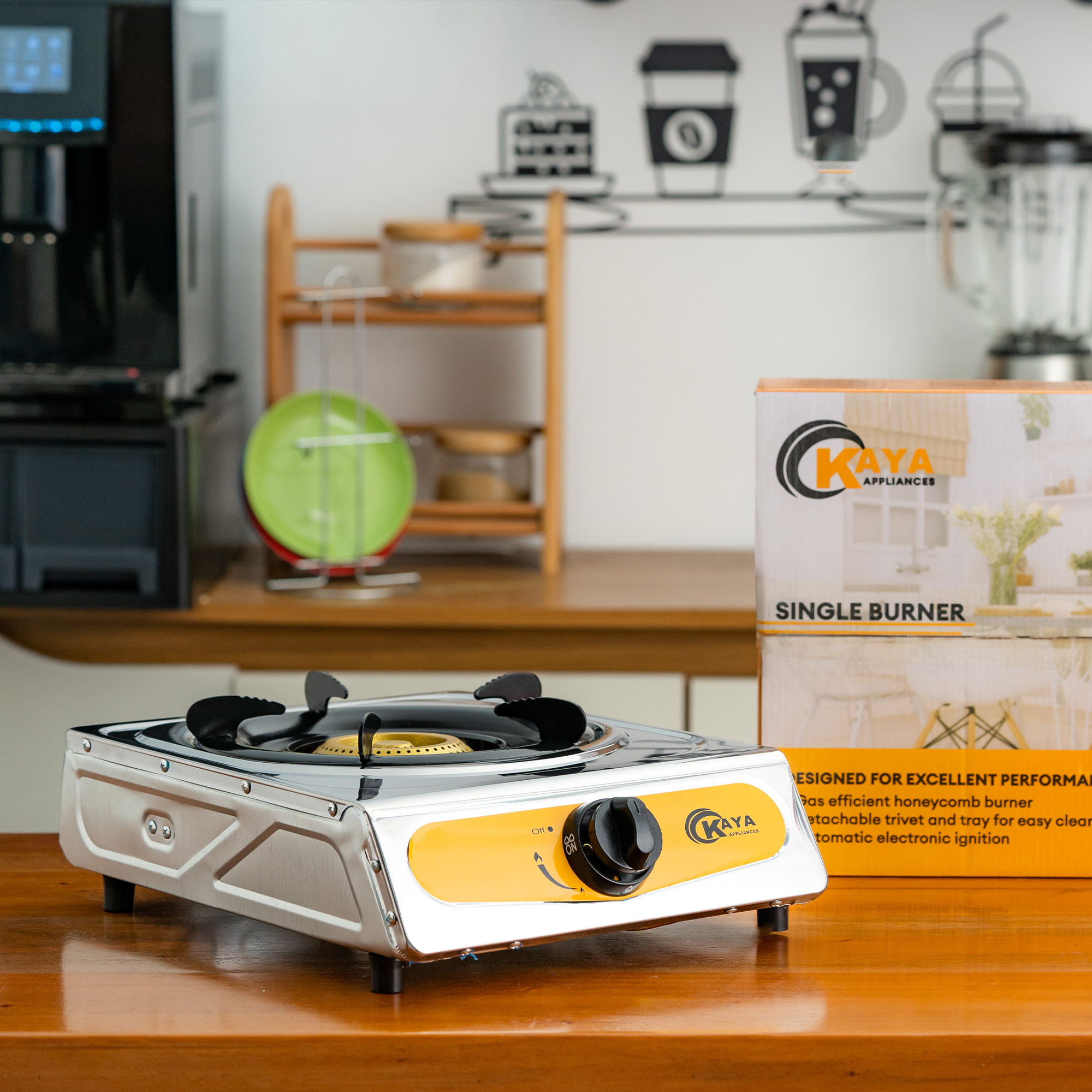 KAYA Gas Stove Single Burner Honey Comb Burner Easy Cleaning | Shopee ...