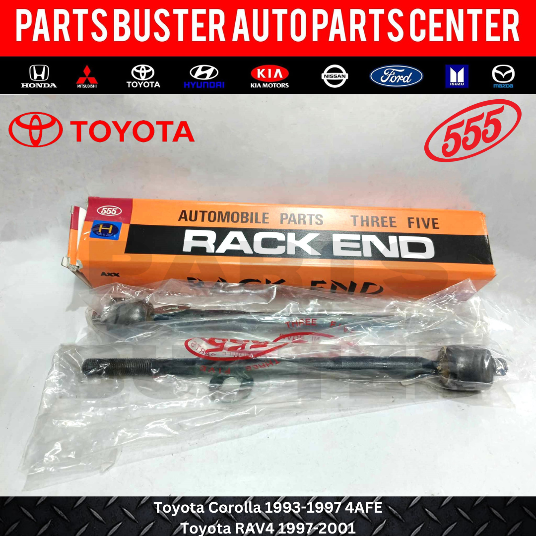 555 Rack End (Set of Two) for Toyota Corolla 1993-1997 4AFE, RAV4 1997 ...