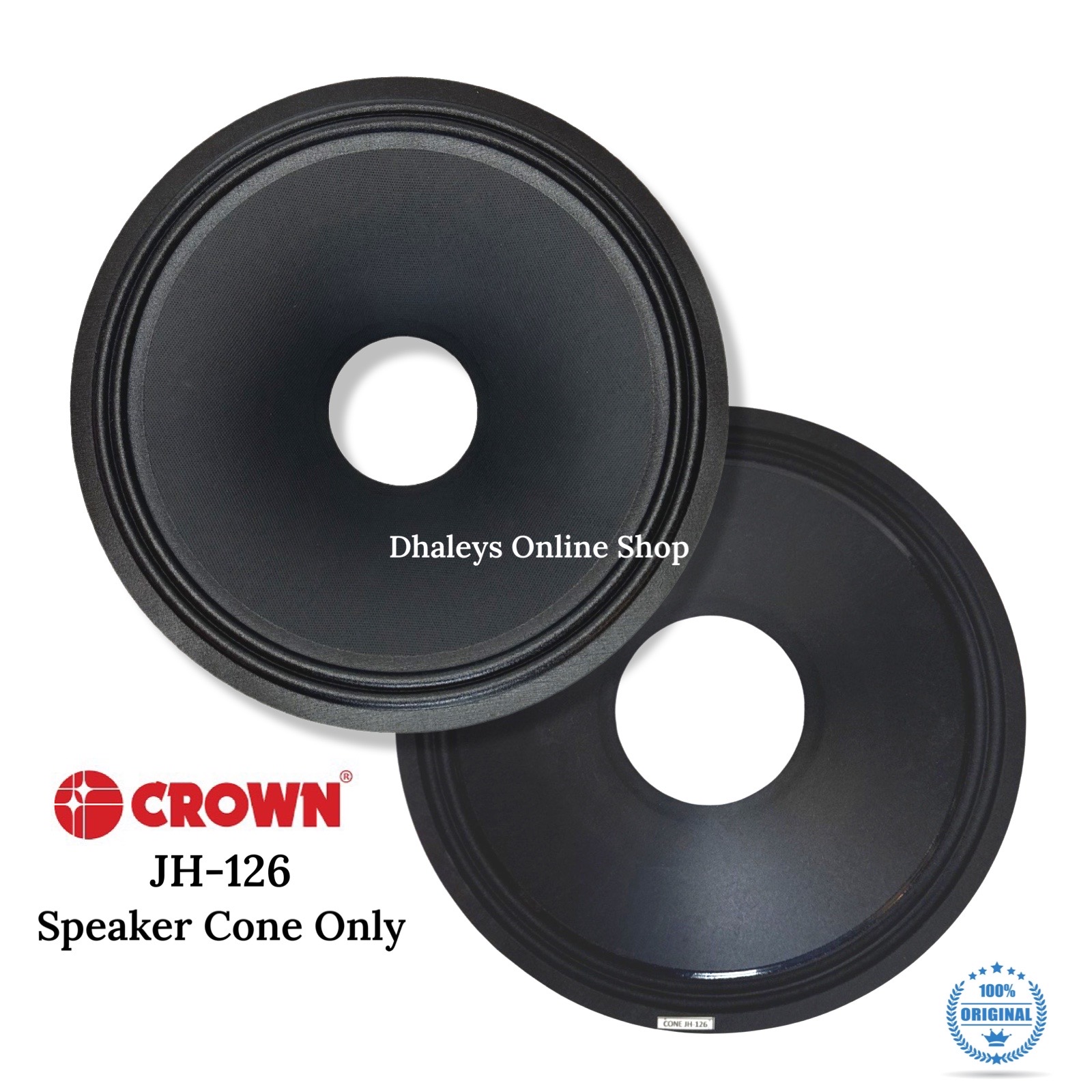 Crown JH-126 Speaker Cone Only 12" Instrumental Cone for JH 126 ...
