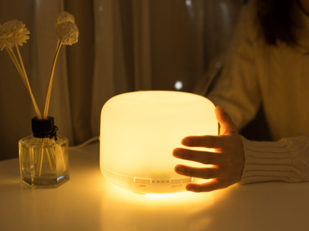 500ML Ultrasonic Humidifier Air Humidifier Anti-Burn Aroma Diffuser ...