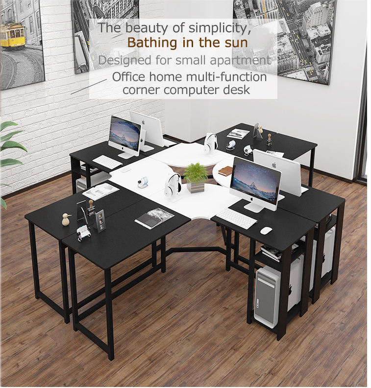 Saint Villa L-Shaped Corner Desk computer desk Study table Home Office ...