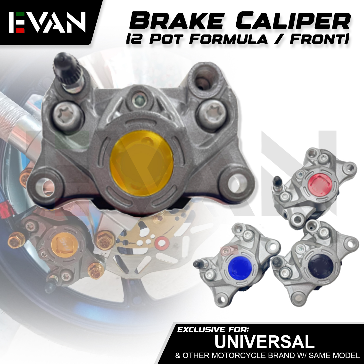 TRC Fomula Caliper (Front) Cnc Brake Caliper 2Pot Universal Made in ...
