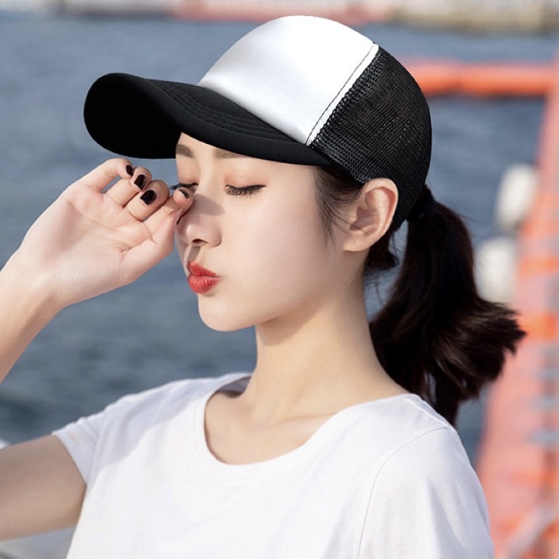 Sublimation Mesh Cap Plain Net Cap Unisex Snapback Printable Baseball ...