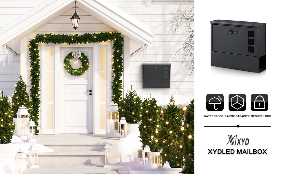 Letter Mailbox Post Box with Waterproof and Lockable Box with European Type | Shopee Philippines