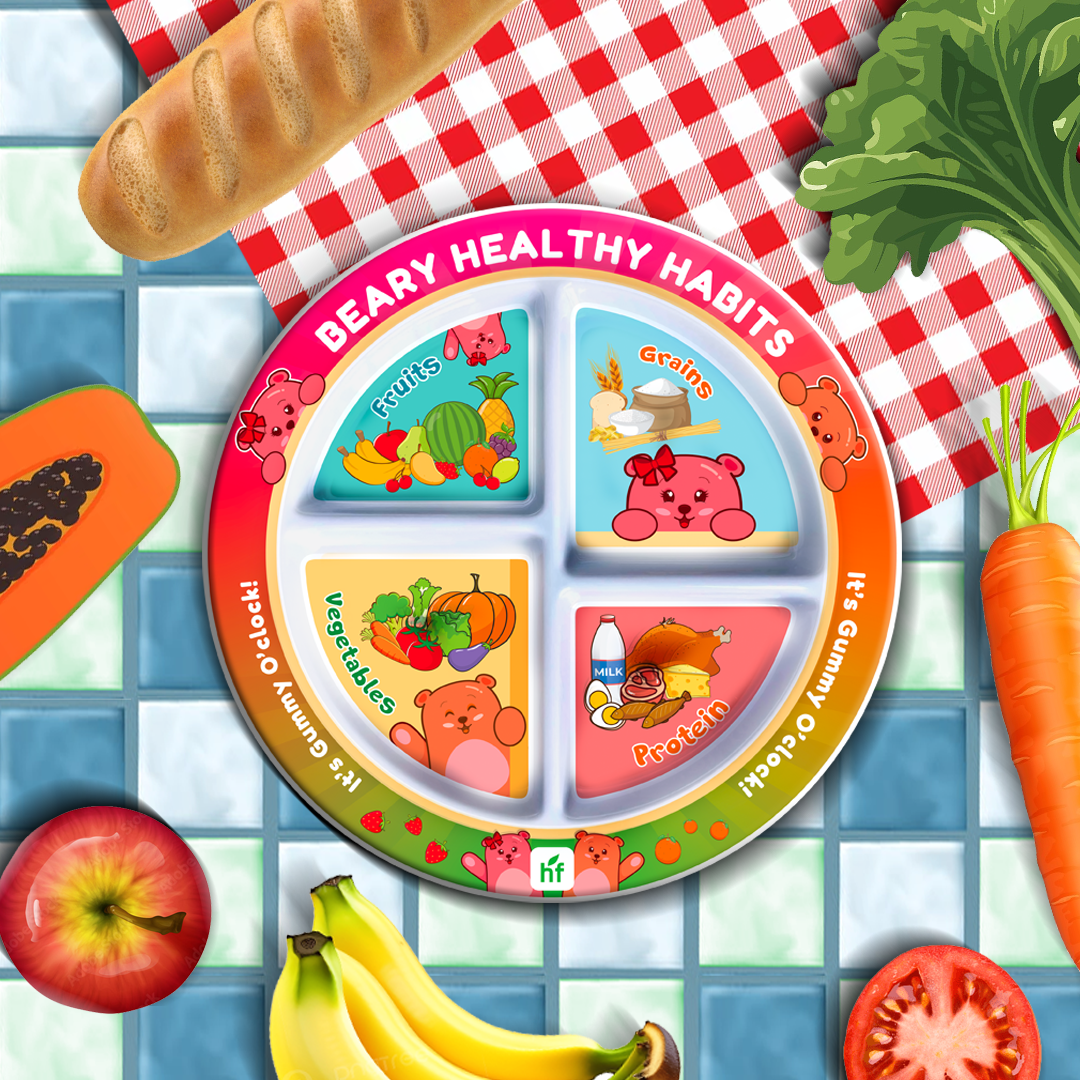 Nutri Plate Food Tray | Health Fusion Kids Collectibles | Shopee ...
