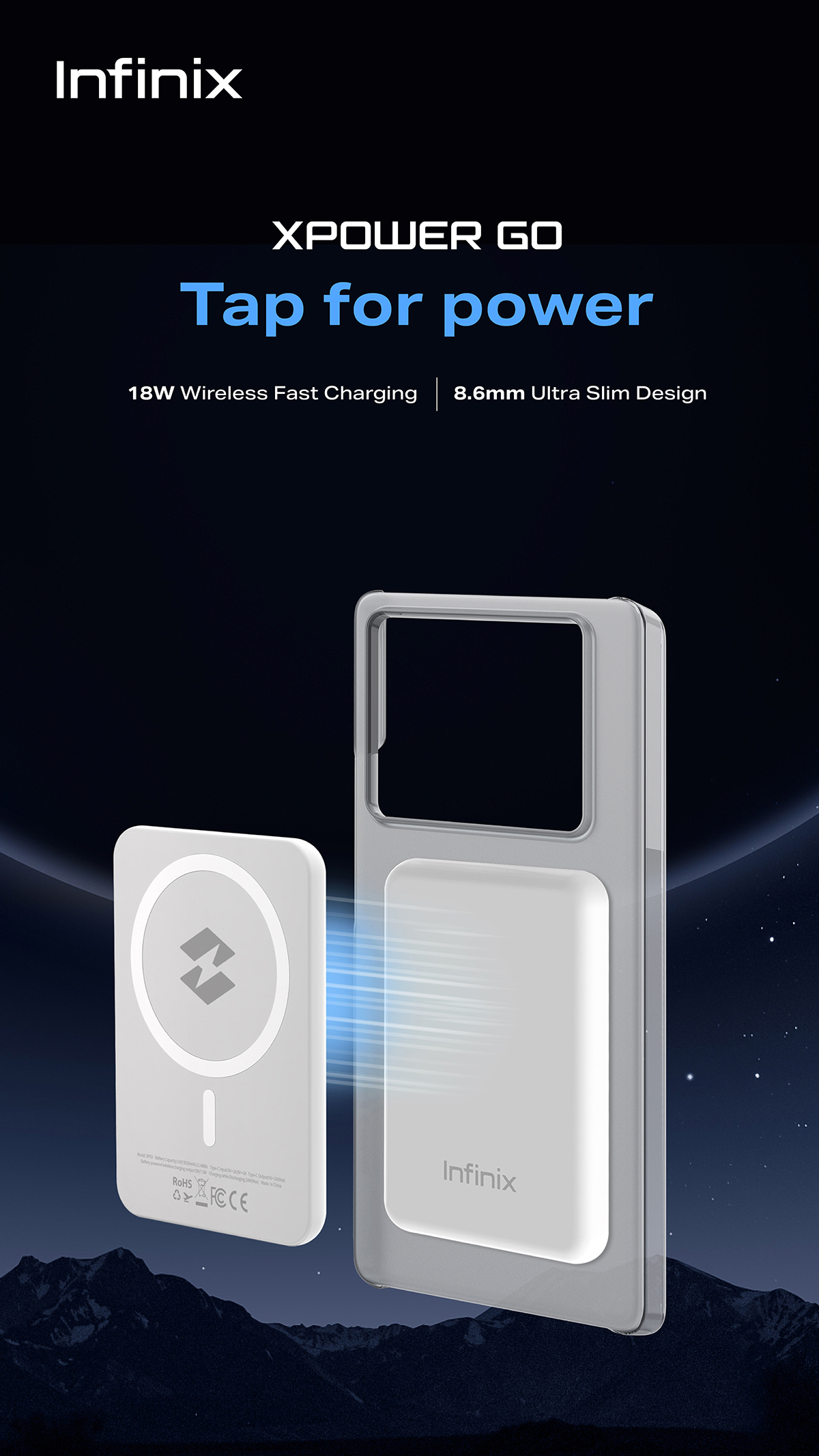 XPower GO (Light and Slim Design, 2 IN 1 Charging Wireless Charging Pad ...