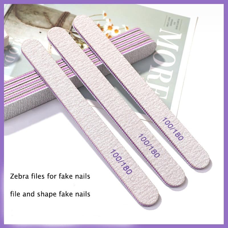 Nail File 100/180 Nail Buffer Polishing Tool Sanding Block Buffing Nail ...
