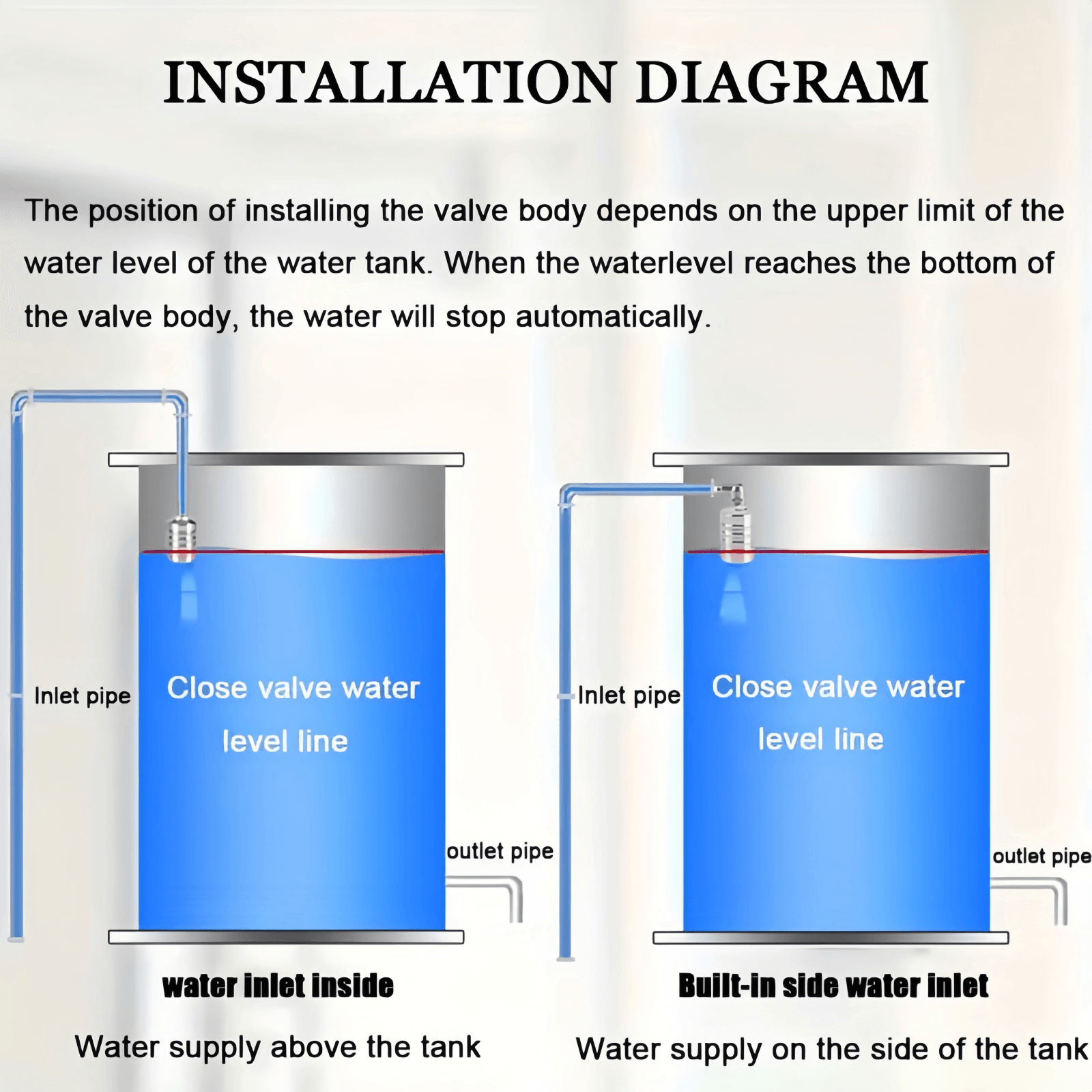 304 stainless steel Automatic water level control valve water full self ...