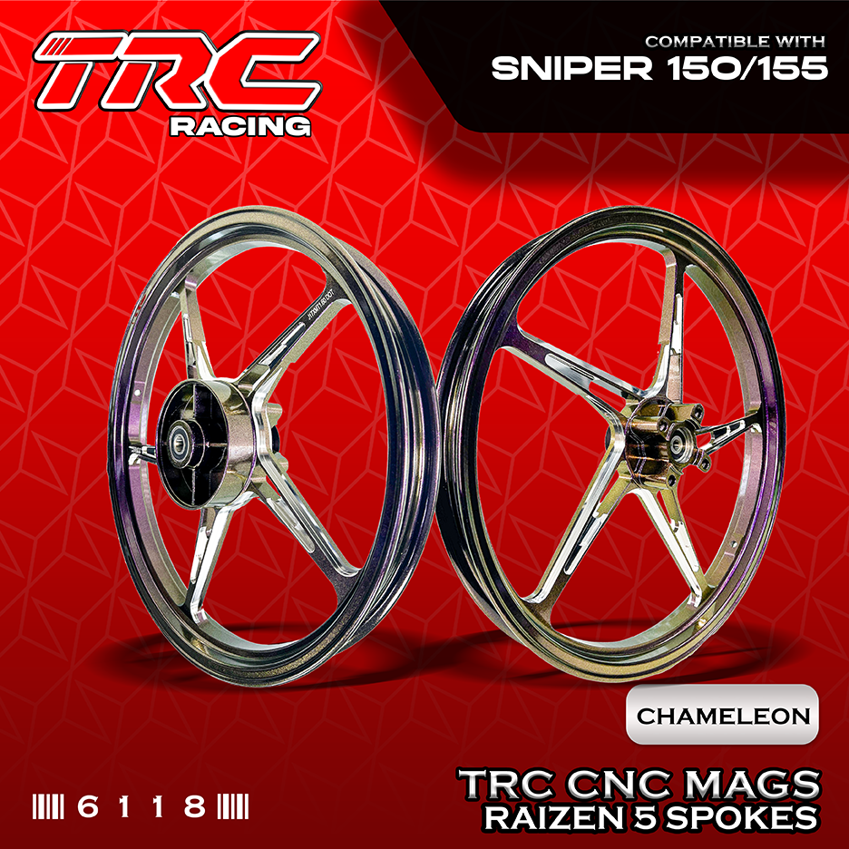 TRC SNIPER 155/150 CNC Mags Raizen 5 Spokes 1.6 x 1.6 x 17 Malaysian ...