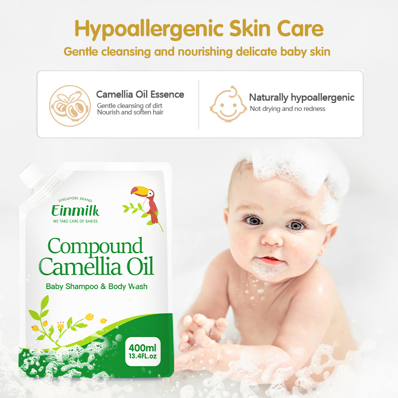 [FDA]Einmilk 2 in 1 Camellia Baby Gentle Shampoo and Baby Wash Refill ...
