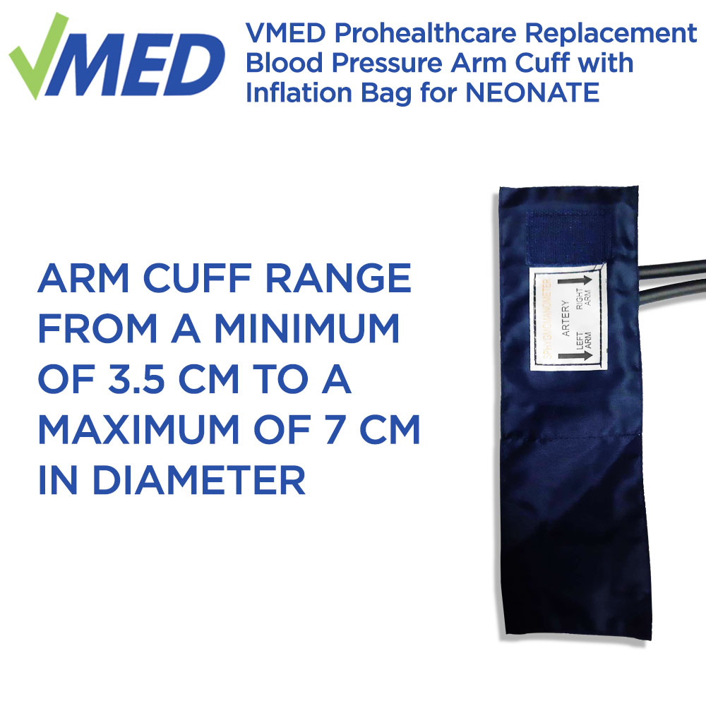 VMED Prohealthcare Replacement Blood Pressure Arm Cuff with Inflation ...