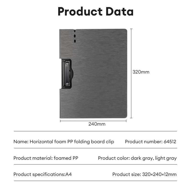 Deli A4 Foldable Horizontal Double Clip Board File Folder Stationery ...