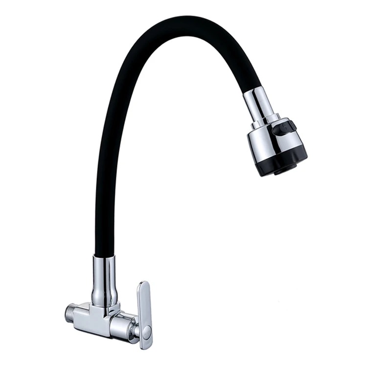 KITCHEN FAUCETS 360 Degree wing 2 Functions Sprayer Zinc Flexible Neck ...